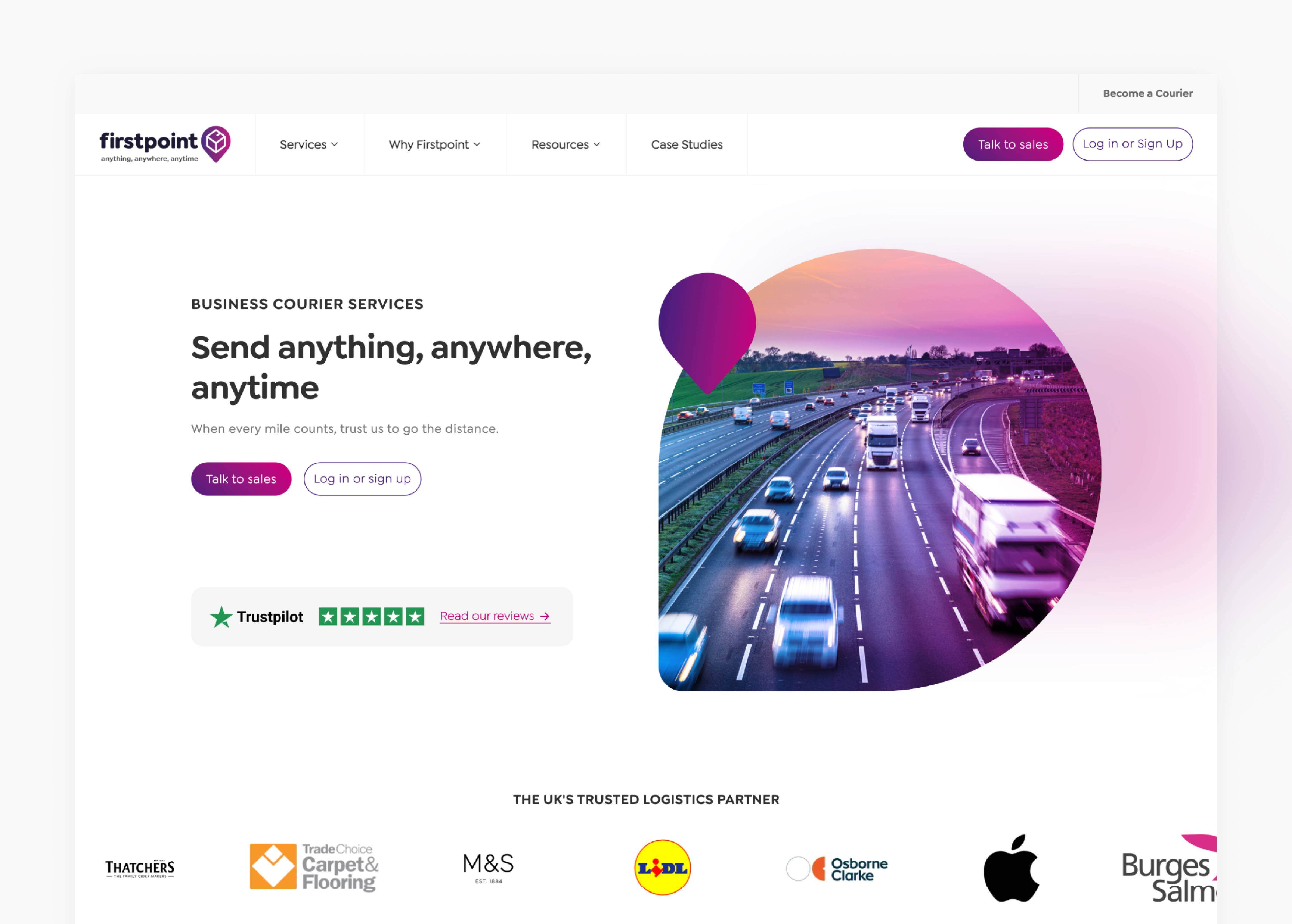 Firstpoint Logistics HubSpot Website | Blend